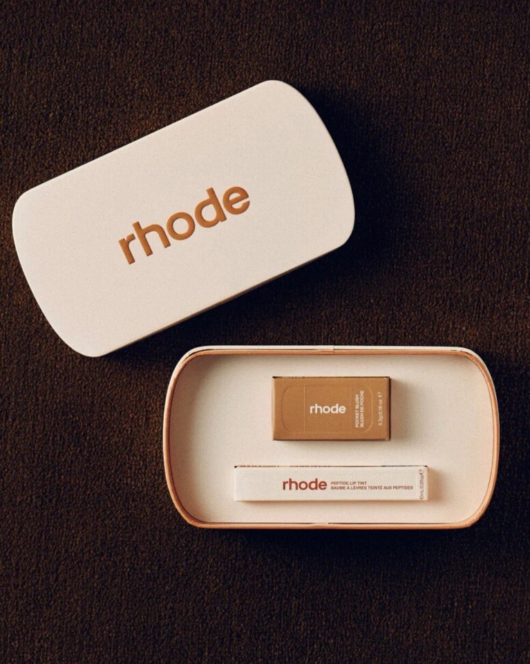 Rhode 'Cinnamon Roll Birthday Duo' (Pocket Blush + Lip Tint) | eBay