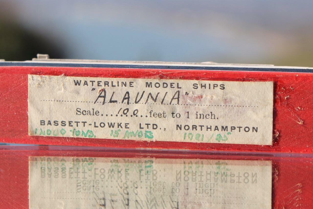 CUNARD LINE RMS ALAUNIA BASSETT LOWKE WATERLINE MODEL SHIP C-1920'S | eBay