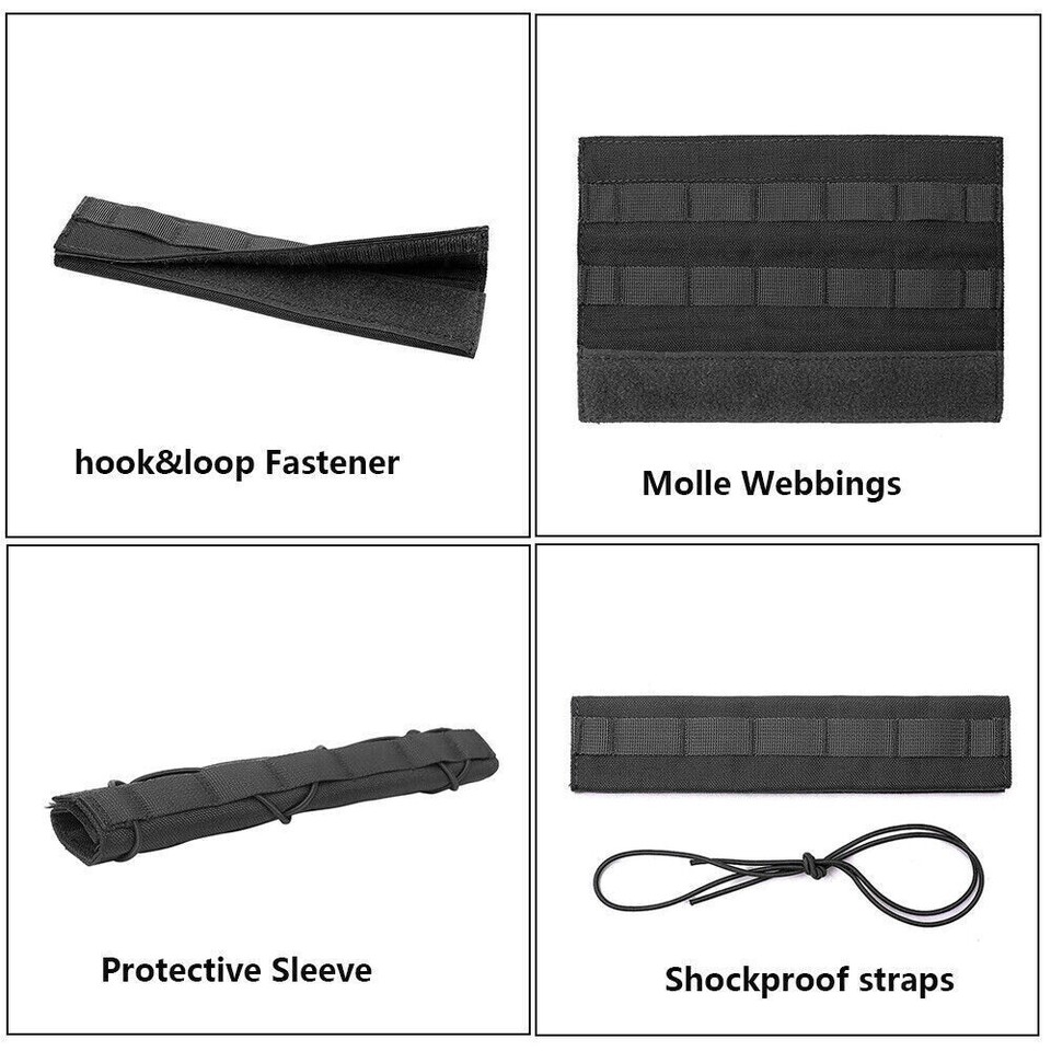 2 Pack Suppressor Gun Protective Cover Quick Release Military Shooting ...