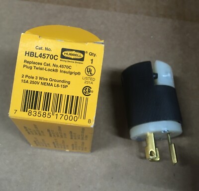 Hubbell 4570C Plug L6-15P | eBay