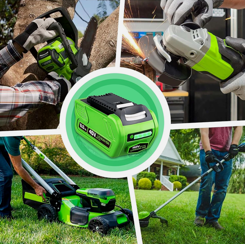40V 6,0Ah 8AH Für Greenworks Akku G-MAX 29462 29472 29252 Li-Ion ...