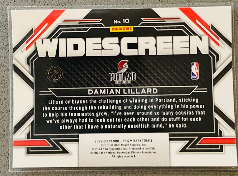 2022-23 Panini Prizm Basketball #10 Damian Lillard Base Trading Card ...