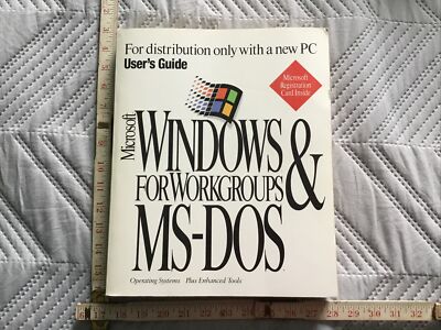 Microsoft Windows For Workgroups & MS-DOS User's Guide Book | eBay