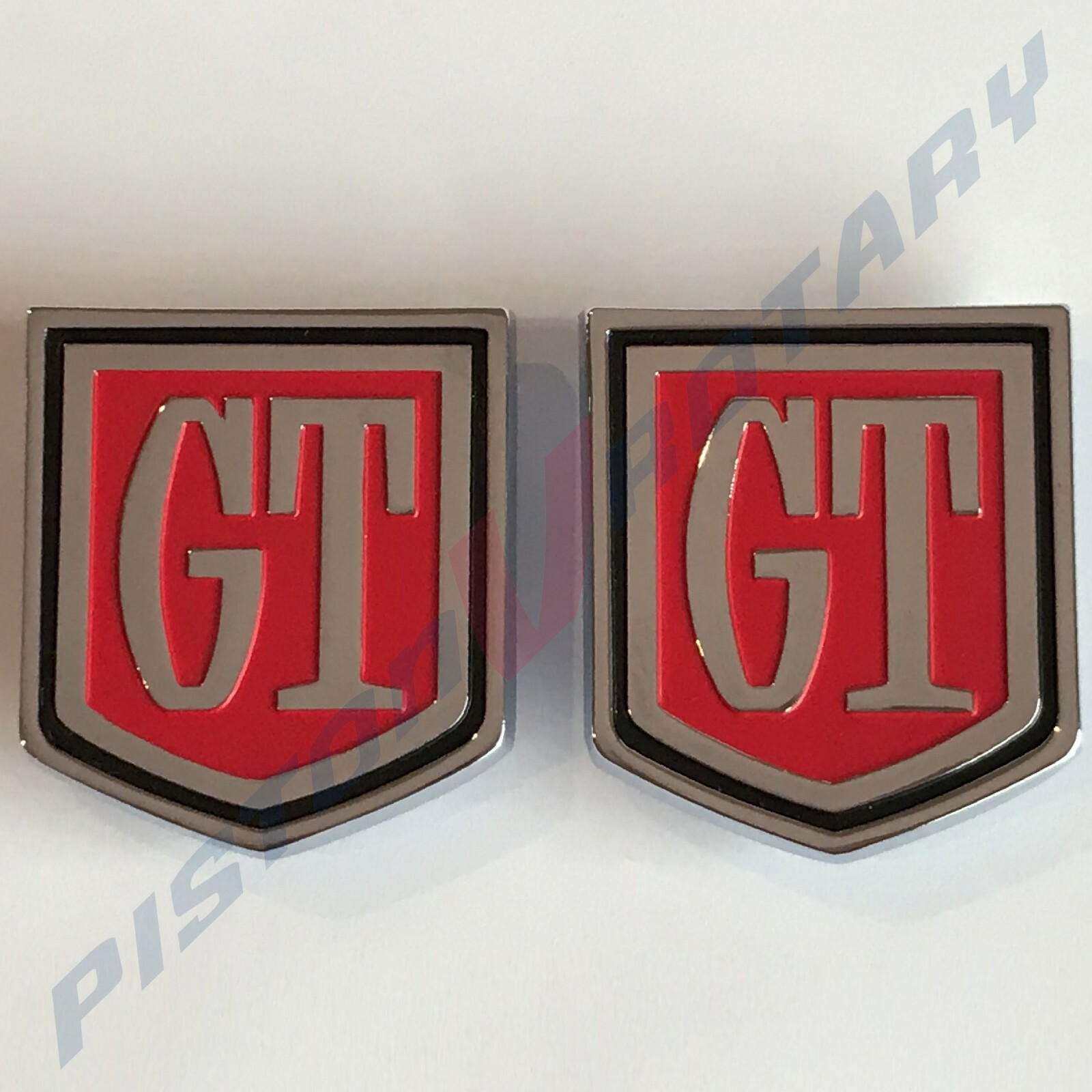GT Shield CORTINA Rear Quarter Guard Fender Badge x2 for FORD MK1 MK2 ...