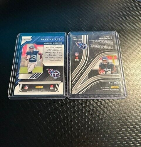 Hassan Haskins - Tennessee Titans - 2 Card NUMBERED ROOKIE LOT - /99 ...