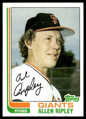 1982 Topps Allen Ripley San Francisco Giants #529 | eBay
