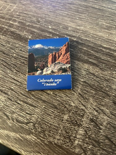 Colorado says thanks Matchbook Matches NM scenic photo by RON RUHOFF | eBay