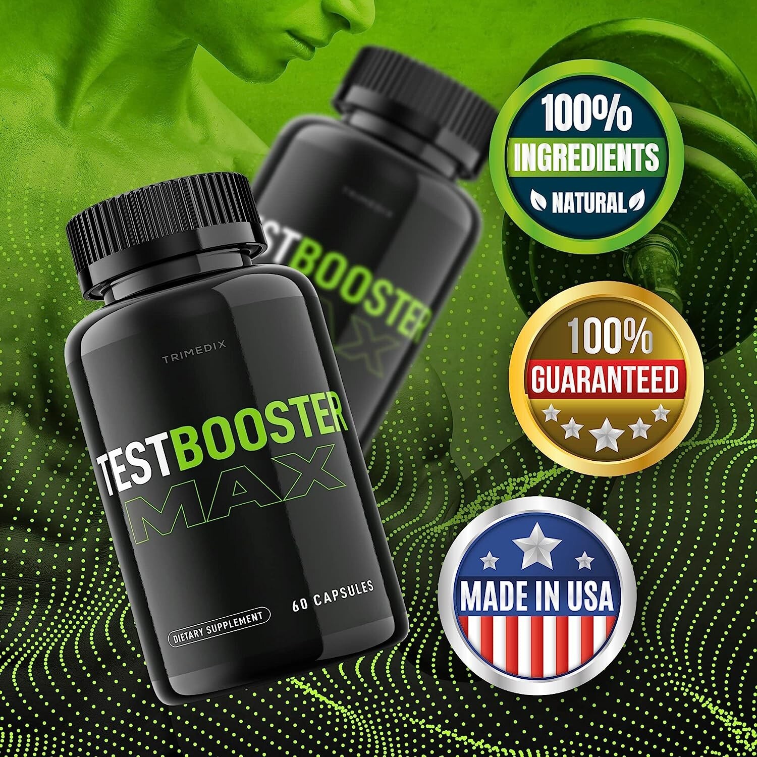 5 PACKS Test Booster Max Pills for Men Muscle Growth Strength ...