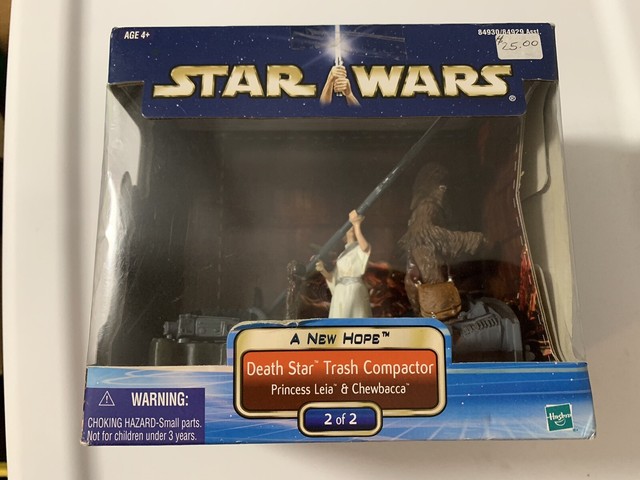 Hasbro Star Wars Death Star Trash Compactor Princess Leia Chewbacca 1 ...
