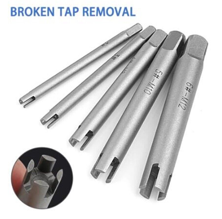 5Pcs Broken Tap Extractor Removal Tool Alloy Steel Kit Remove 3-20mm ...