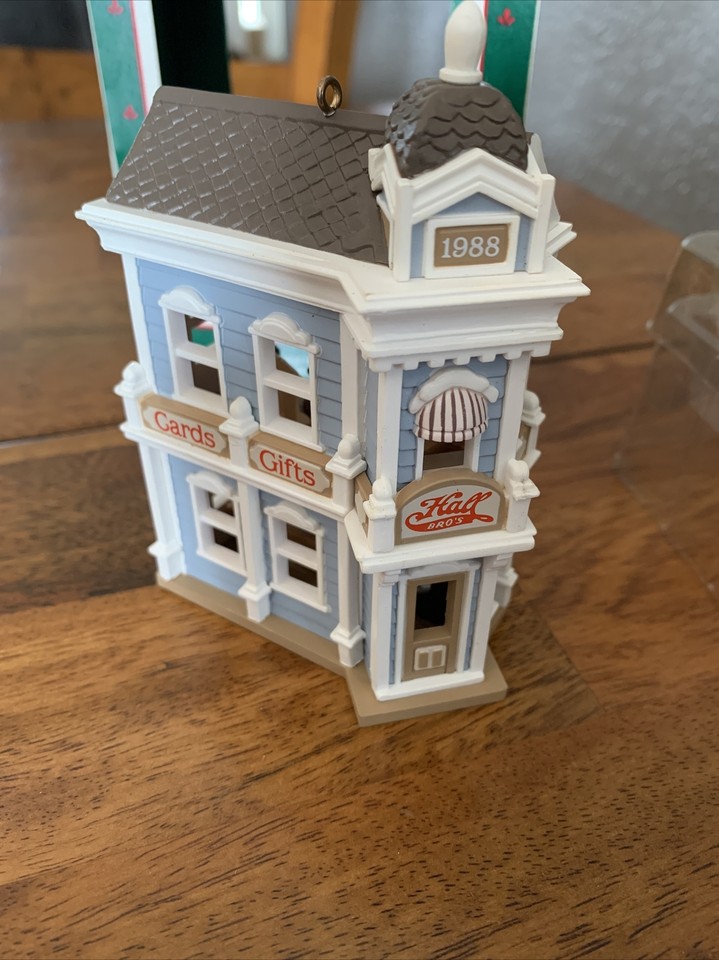 Hallmark 1988 Hall Bros Card Shop Ornament Brand New Vintage | eBay