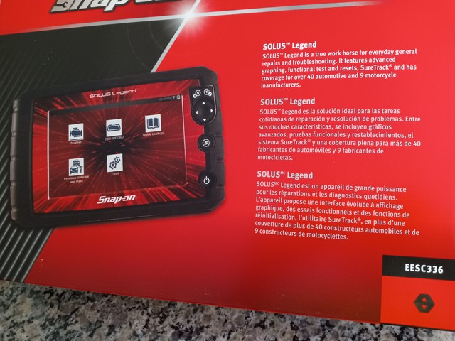 Snap-On Solus Legend EESC336 OBD Full Diagnostic Scanner VERSION 21.2 ...