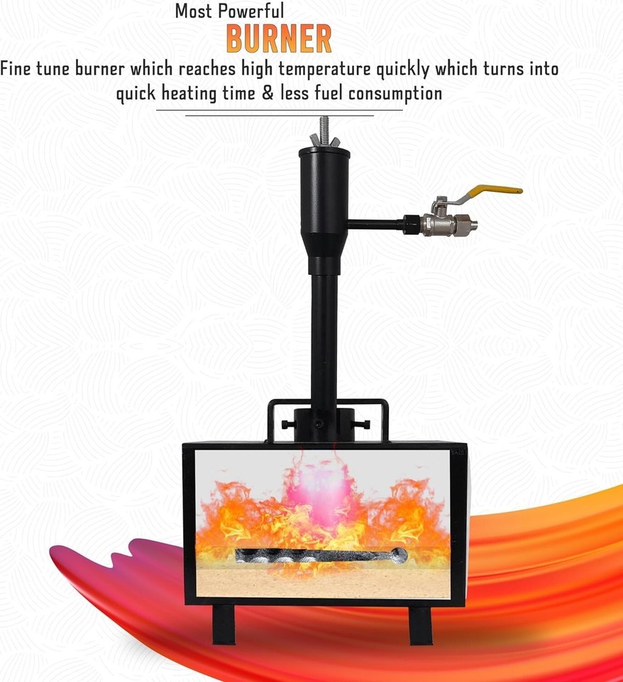 Propane Forge Single Burner Kit - Portable Metal Forge Kit - 2600F | eBay