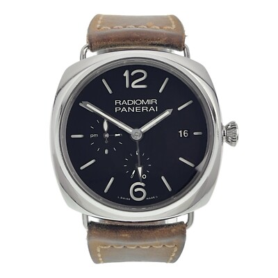 Panerai Radiomir 10 Days GMT Steel Black Dial 47mm Automatic Watch ...