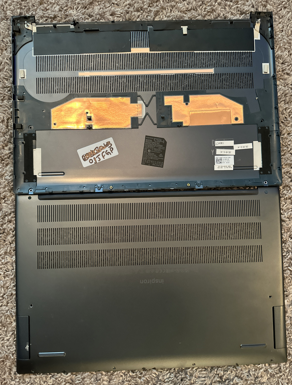 4 Pcs Dell Inspiron 16 Plus 7610 Back Bottom Base Case 9JFGP 09JFGP b7 ...