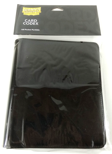 Dragon Shield Card Codex 160 Pocket Portfolio Binder Classeur 4/8 Black ...