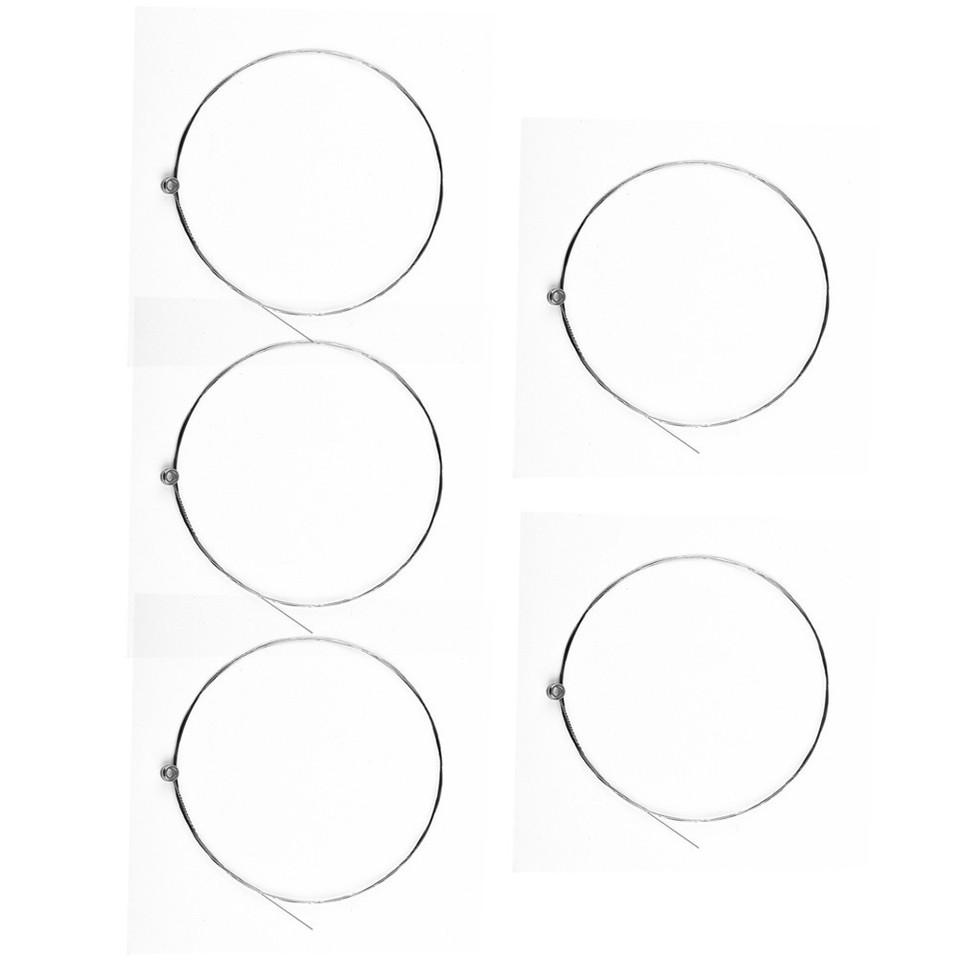 5x Single Guitar Strings Acoustic Guitars Top 1st E-Plain Steel Gauges ...