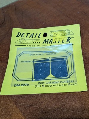 Detail Master - #2270 - 1:24 Scale - Indy Car Wing Plates #1 - NOS | eBay