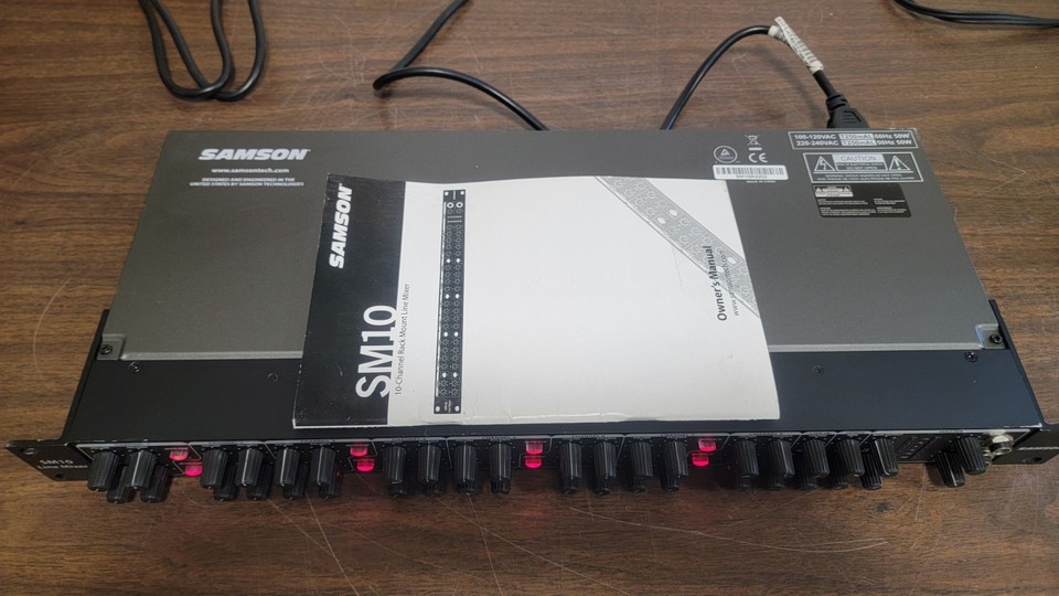 Samson SM10 10-Channel Rack Mount Line Mixer | eBay