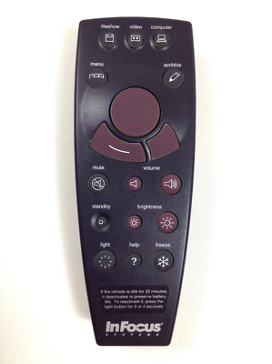 Genuine InFocus Systems 590-0198-XX Projector Remote Control | eBay