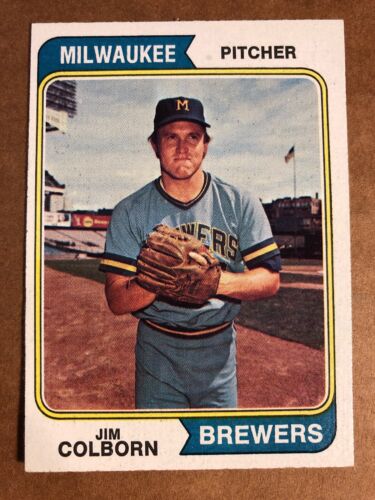 1974 Topps Card #75, Jim Colborn, MINT, (BIGJ’S), Milwaukee Brewers | eBay
