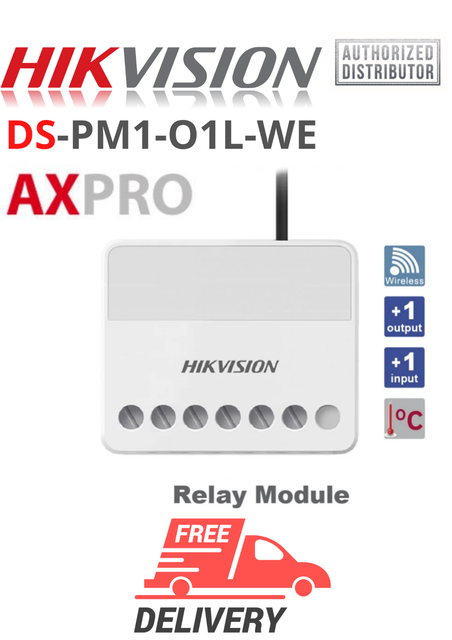 Hikvision DS-PM1-O1L-WE AX PRO Relay Module Working distance up to ...