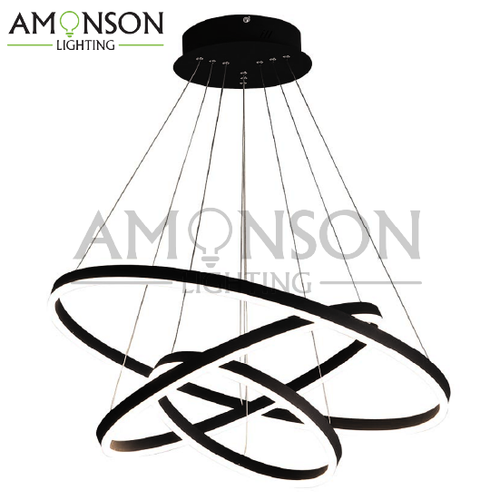 NEW AMONSON LIGHTING Downwards LED Rings Illumination Pendant Light | eBay