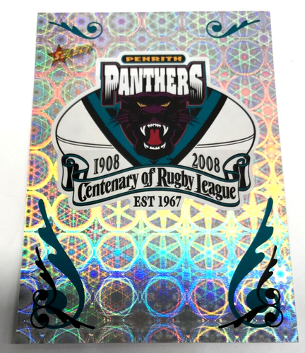 2008 SELECT NRL CENTENARY OF RUGBY LEAGUE HOLOFOIL CLUB LOGO CARD CL11 ...