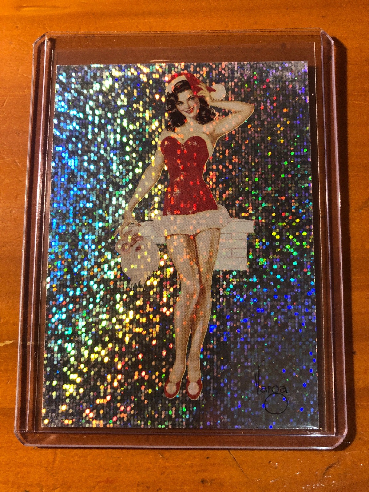 Alberto Vargas Pinup Girls Prototype Promo Card Dec. 1945 Rare Glitter ...