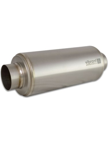 Vibrant Performance Resonator, 3.00 Inlet/Outlet x 16.00 Long Titanium ...