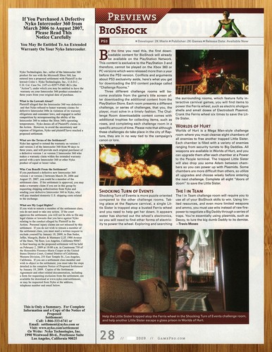 2009 BioShock PS3 Print Ad/Poster Authentic Xbox 360 Video Game Promo ...