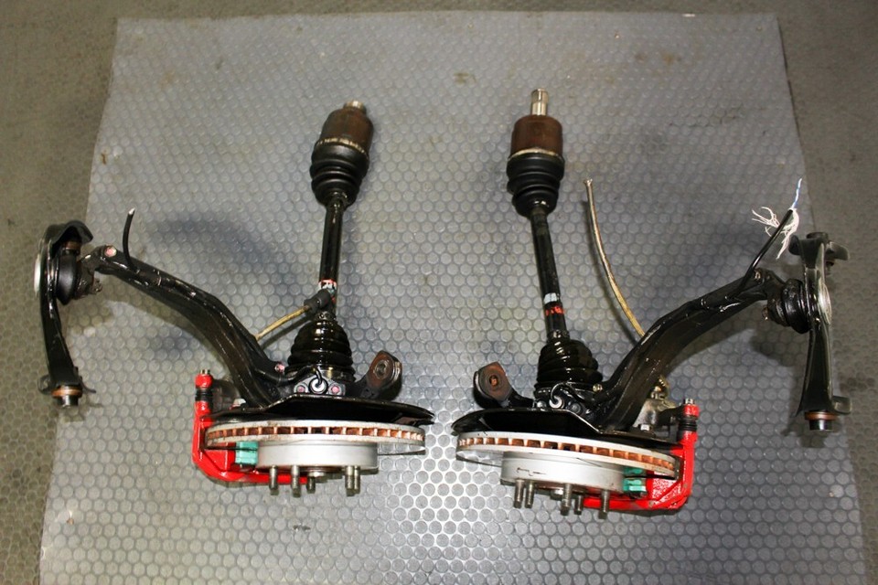 GENUINE HONDA INTEGRA TYPE R 5 LUG FRONT CALIPERS ROTORS HUBS KNUCKLES ...