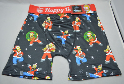 The Simpsons Happy Boxer Briefs Underwear Mens Size Small Homer ...