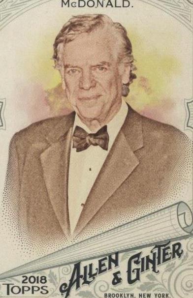 2018 Topps Allen & Ginter's - #218 Christopher McDonald (RC) for sale ...