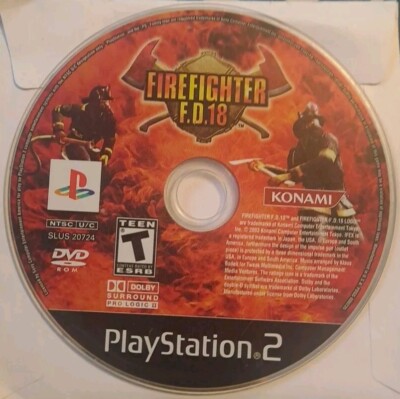 Firefighter F.D. 18 (Sony PlayStation 2 PS2, 2004) PS2 - Disc Only | eBay