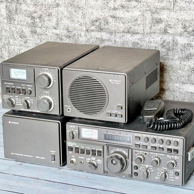 Kenwood TRIO TS-180V Ham Radio SET Include PS-30 AT-180 SP-180 MC-30S ...