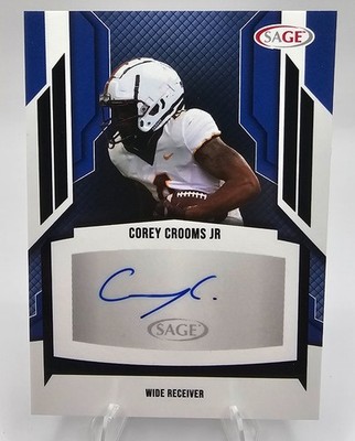 2024 Sage Corey Crooms Jr Auto RC Rookie WR Minnesota Golden Gophers ...