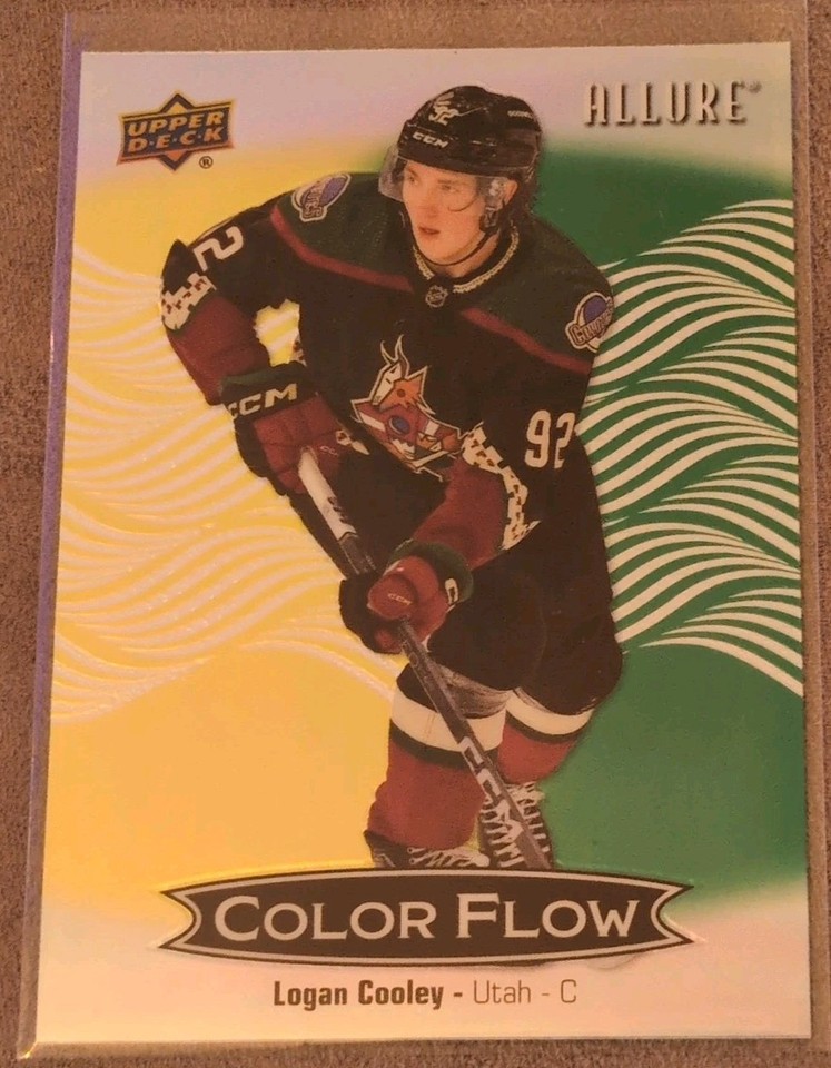 Logan Cooley 2024-25 UD Allure Color Flow Yellow-Green Card #CFL-28 | eBay