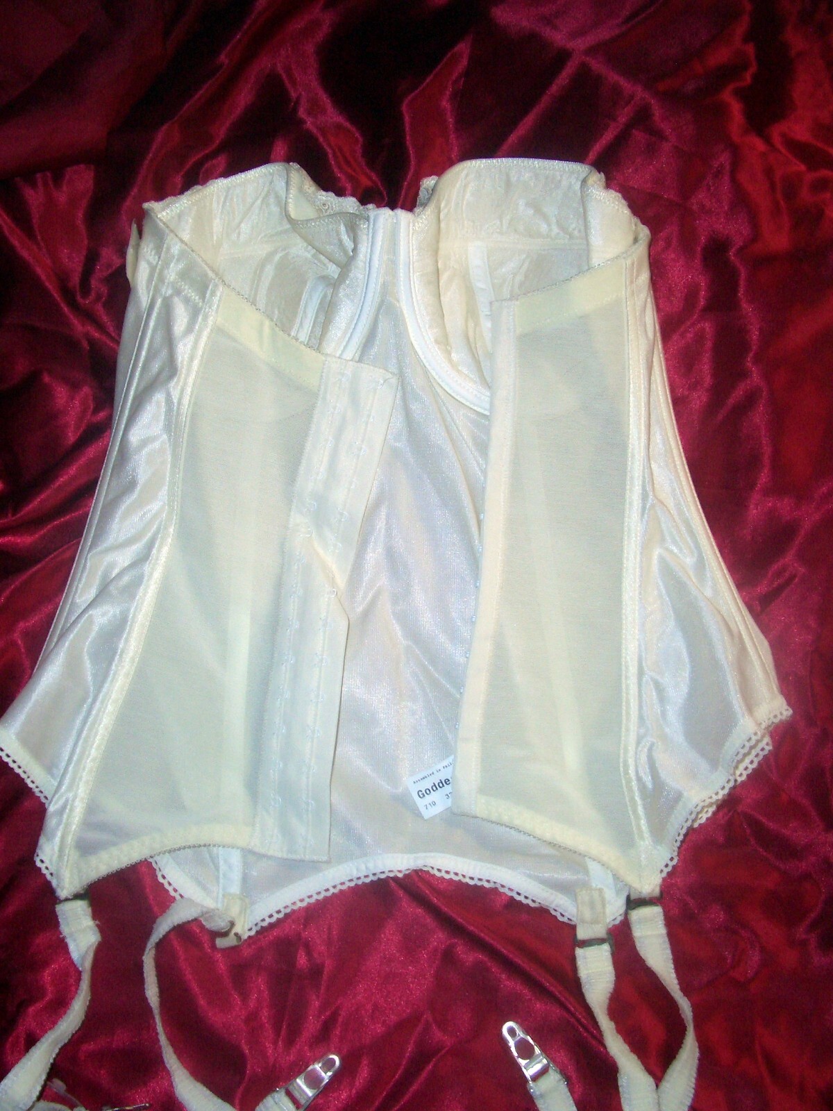 Sexy Vintage Goddess Pin Up Glanz Nylon Mieder Straps Corsage 70 E ...