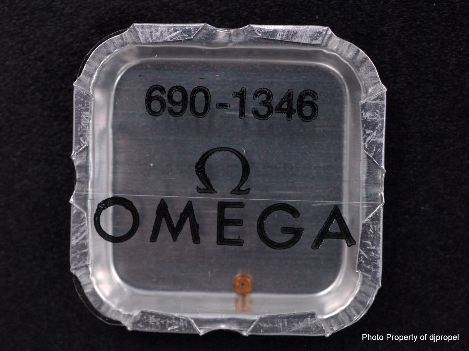 Vintage ORIGINAL OMEGA Lower Balance Unit Part #1346 for Omega Cal 690 ...