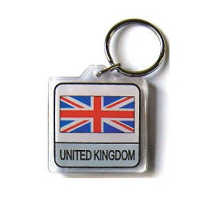 United Kingdom Flag Acrylic Keychain / Key Ring UK England. NIP FREE US ...