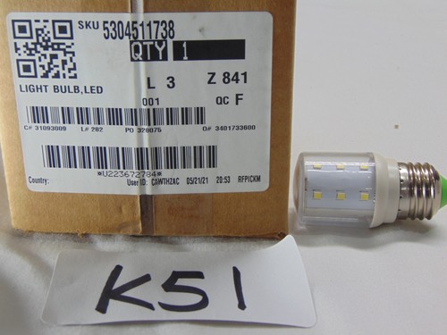 Frigidaire Refrigerator LED Light Bulb 5304511738 OEM Genuine ...