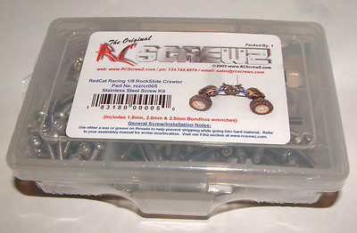 REDCAT RACING ROCKSLIDE XTE CRAWLER RC SCREWZ STAINLESS STEEL SCREW SET ...