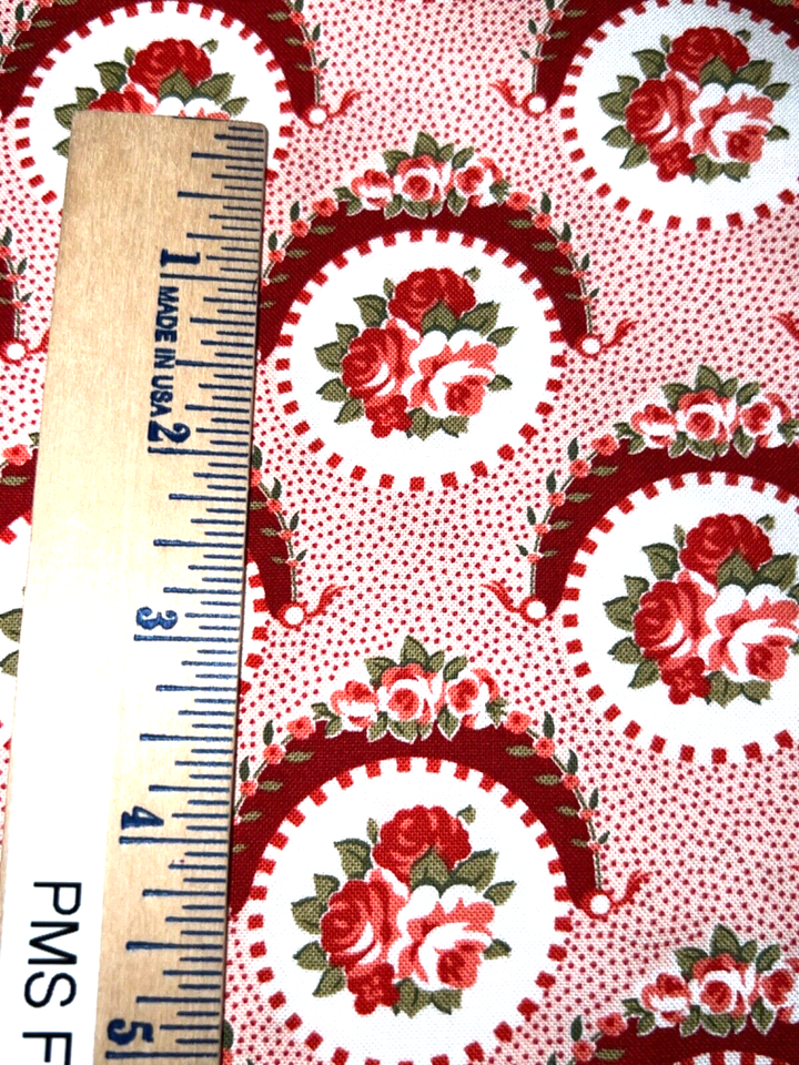 MODA Grand Haven Roses Floral 100% med cotton fabric by the yard 14981 ...