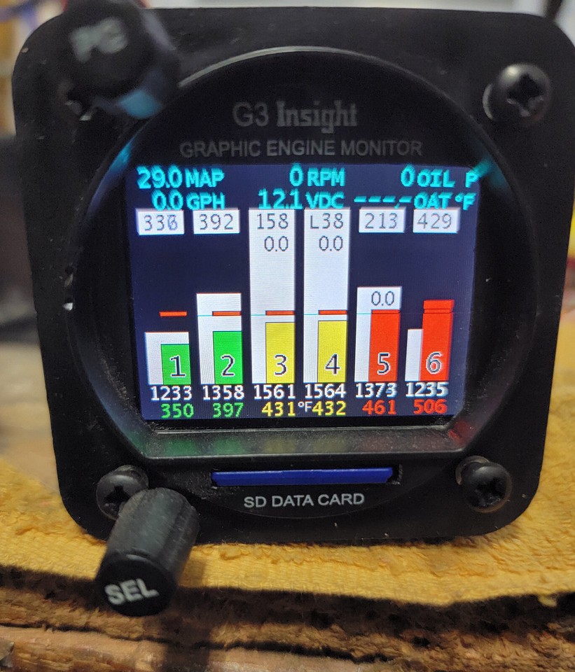 Insight Avionics G3 Graphic Engine Monitor 610C-001 No probes No ...