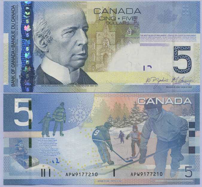 5 Canadian Dollar