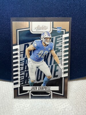 2023 Panini Absolute Football Jack Campbell Rookie RC #154 Detroit ...