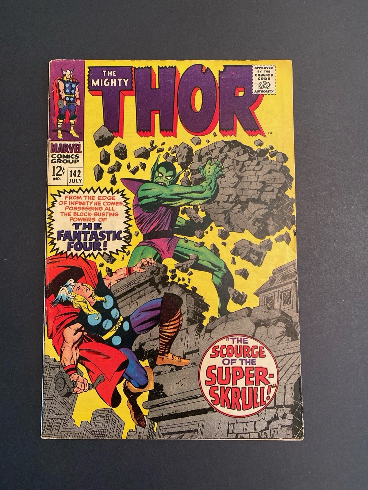 The Mighty Thor #142 (Marvel Comics July 1967) “Scourge Of The Super ...