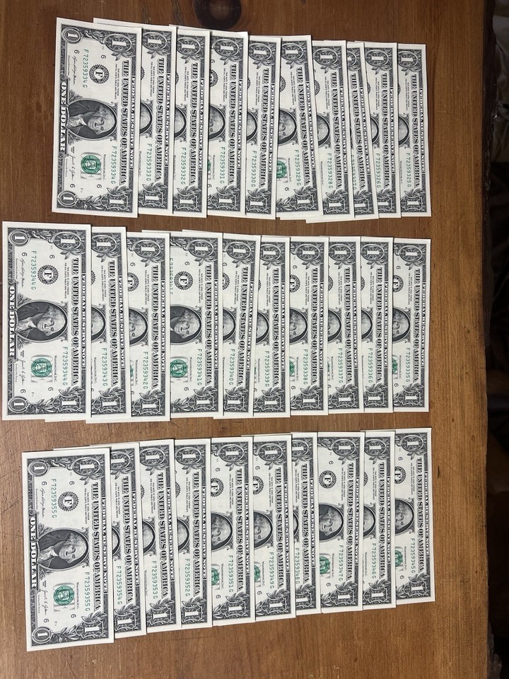 2021 $1 Federal Reserve Notes Sequential Lot Uncirculated Ungraded | eBay
