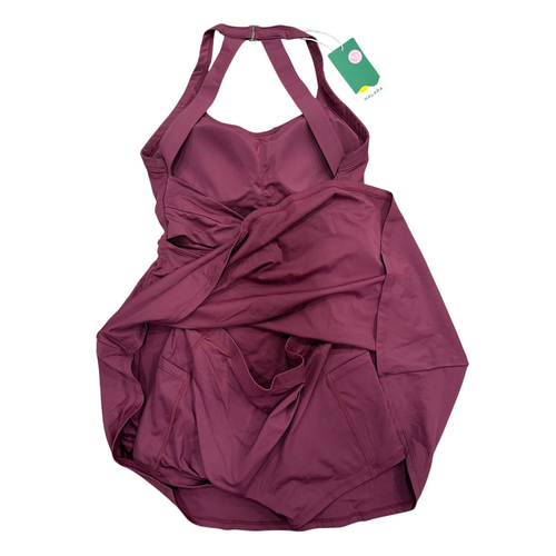 Halara Airy Backless Twisted Cool Touch Active Easy Peezy Dress Fig X ...